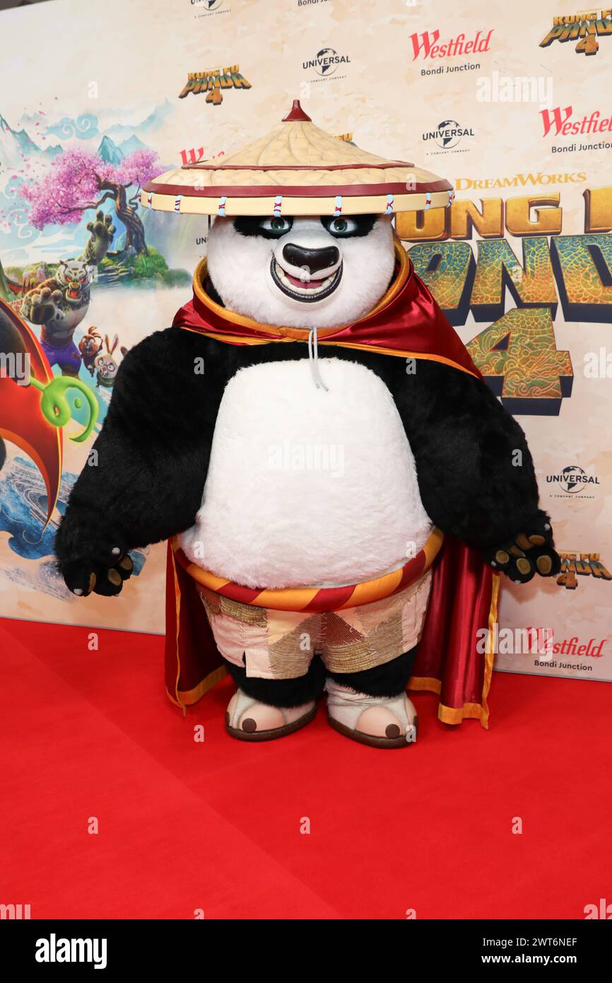 March 16, 2024: Movie character 'PO' posing at the Australian Premiere ...