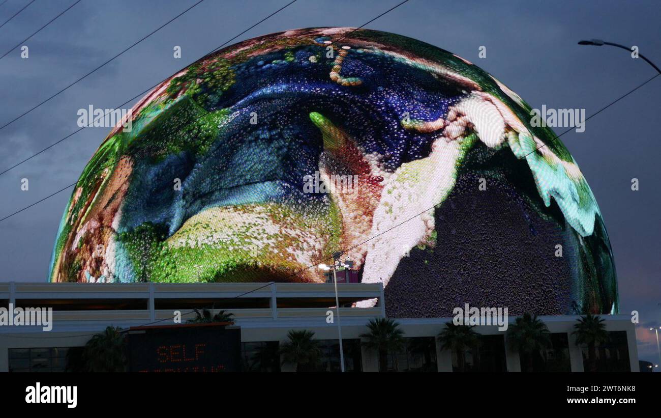 Las Vegas, Nevada, USA 7th March 2024 Sphere Immersive Globe Venue on March 7, 2024 in Las Vegas ...