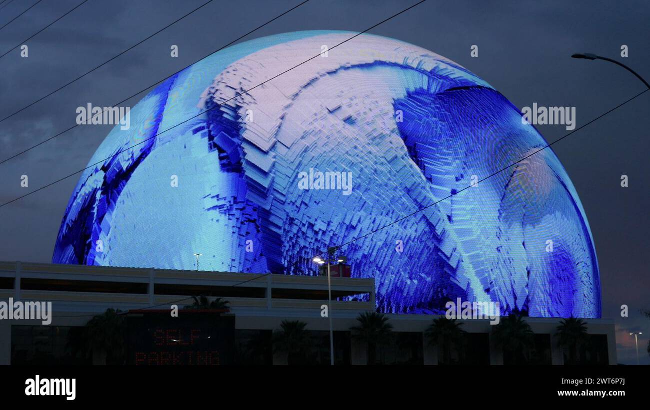 Las Vegas, Nevada, USA 7th March 2024 Sphere Immersive Globe Venue on March 7, 2024 in Las Vegas ...