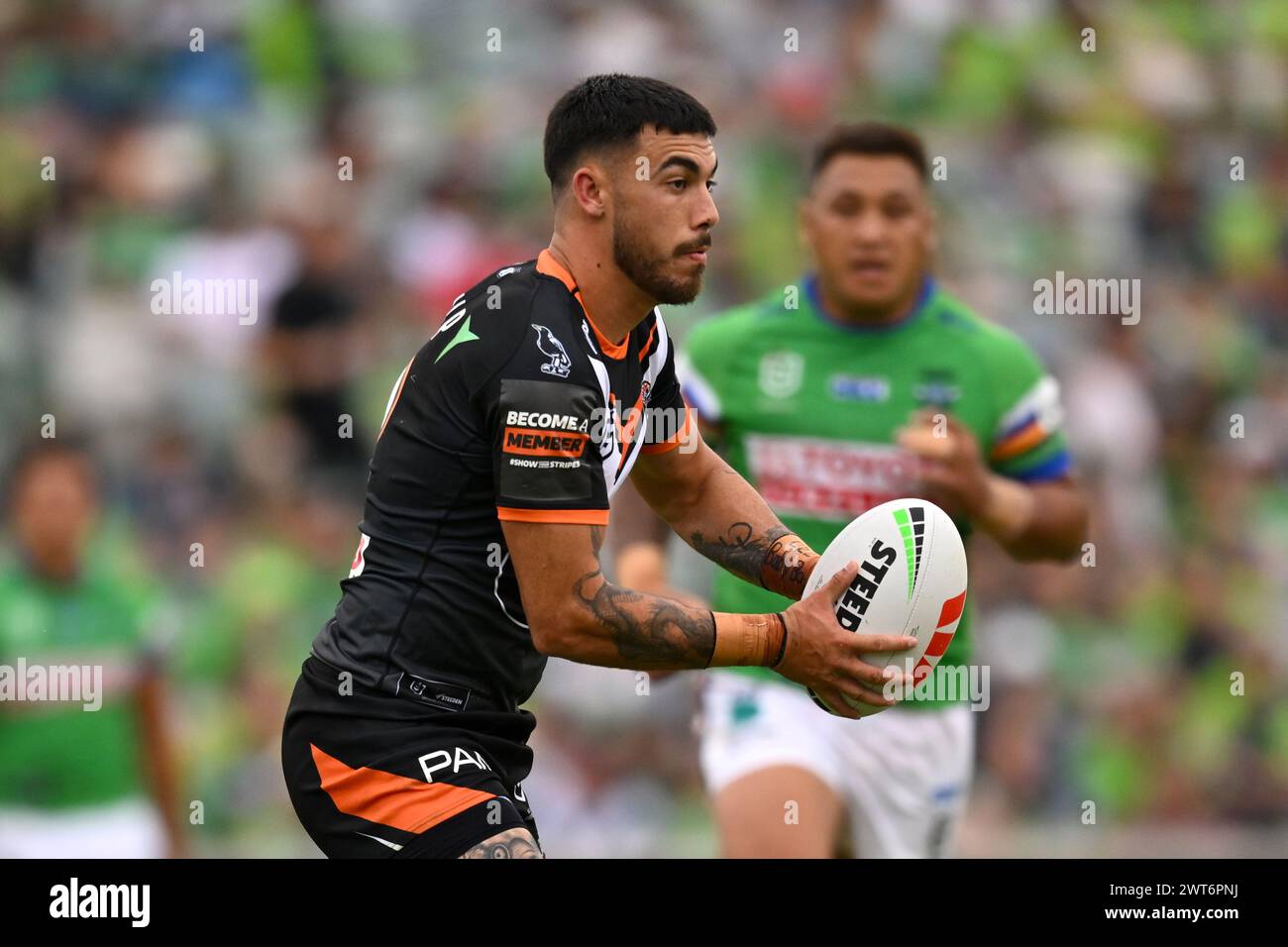 Canberra, Australia. 16th Mar, 2024. Charlie Staines of the Wests ...