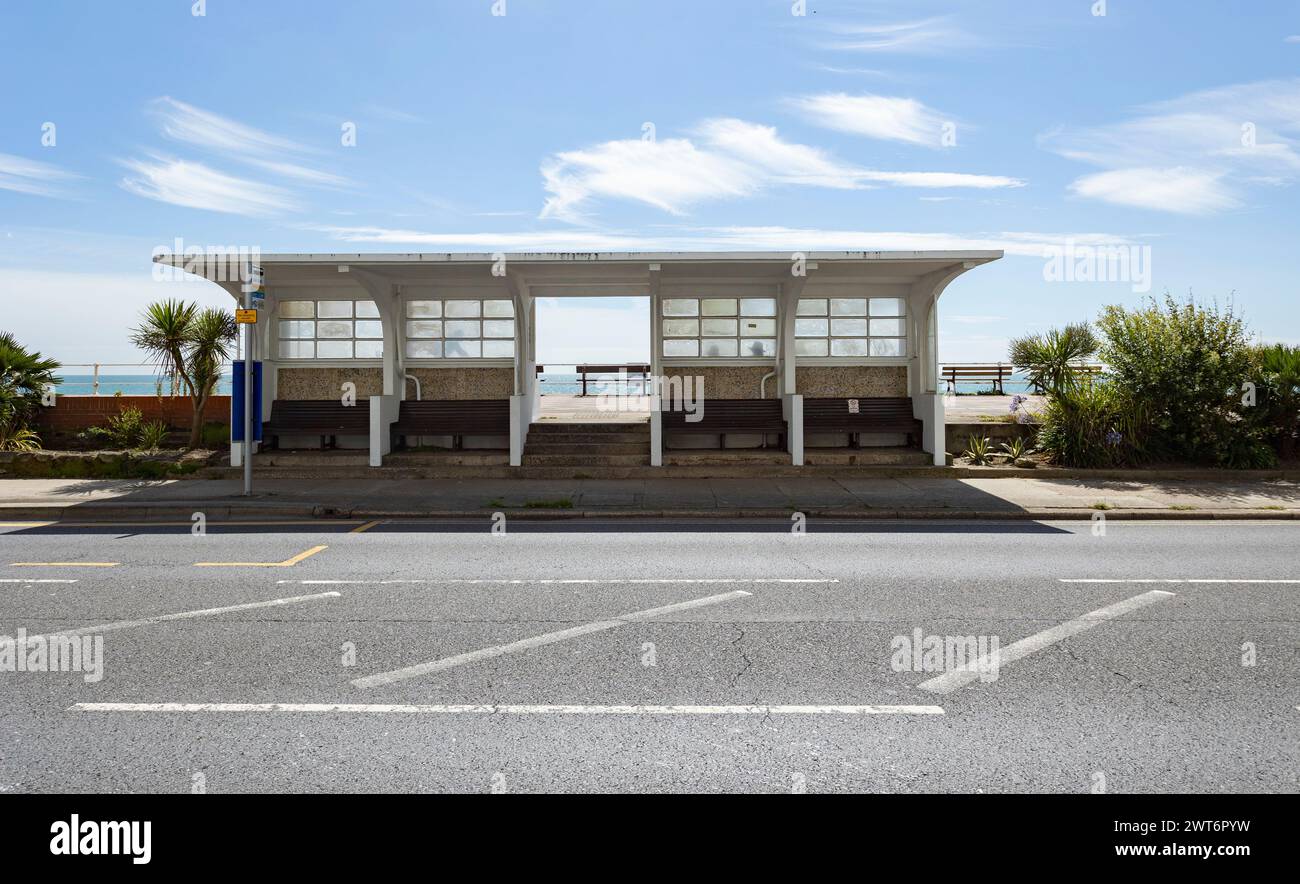 St Leonards, East Sussex, England 16, August 2023 Art deco seaside ...