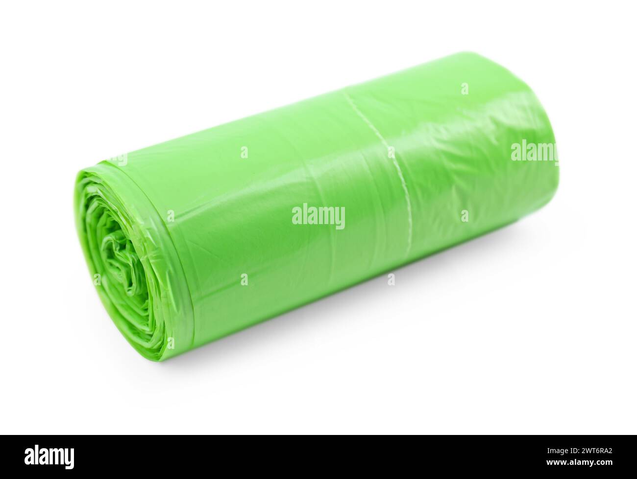 Green roll garbage bags hi-res stock photography and images - Alamy