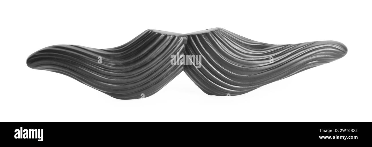 One funny fake mustache isolated on white Stock Photo - Alamy