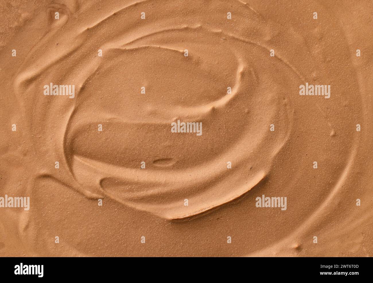 frozen homemade chocolate ice cream texture, top view Stock Photo - Alamy