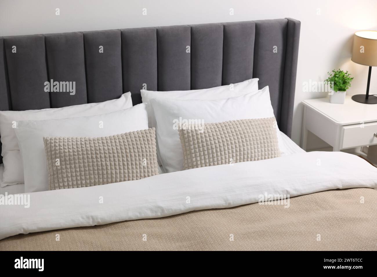 Comfortable bed new soft hi-res stock photography and images - Alamy