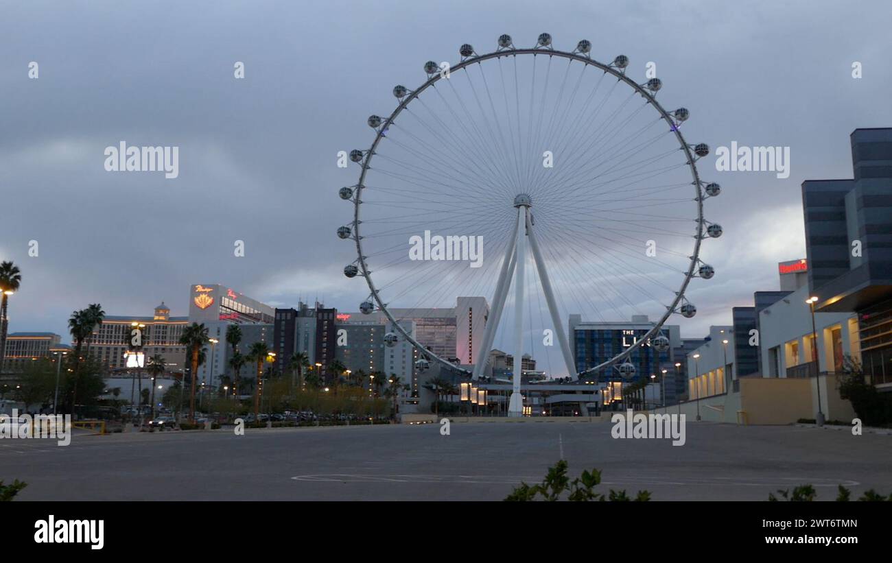 Las Vegas, Nevada, USA 7th March 2024 High Roller Ferris Wheel at the ...