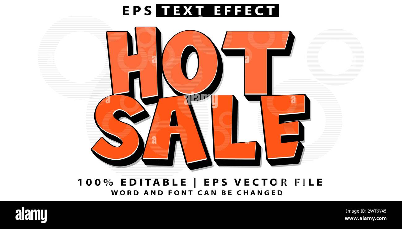 3d editable text effect Stock Vector Image & Art - Alamy