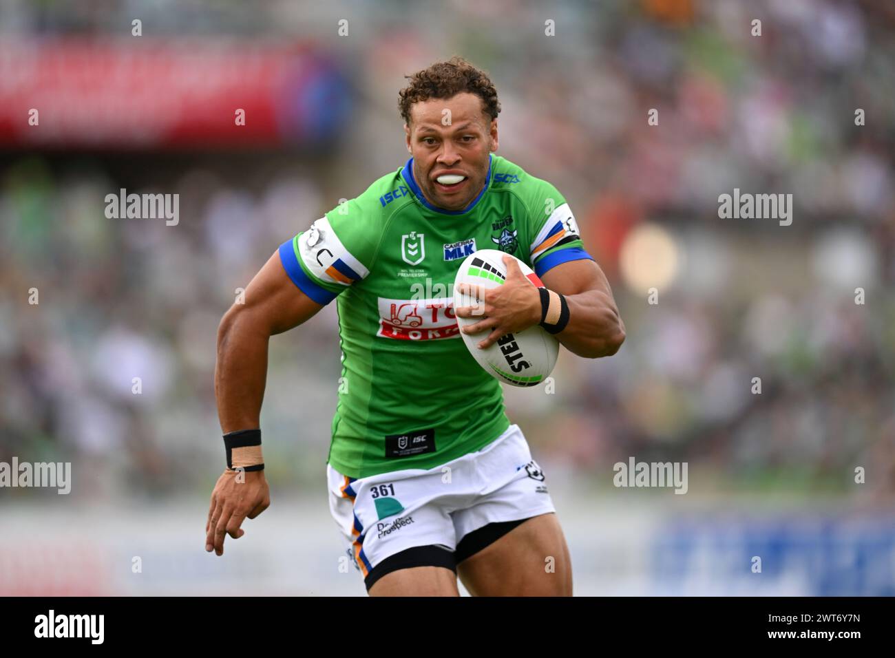 Canberra, Australia. 16th Mar, 2024. Sebastian Kris of the Raiders in ...