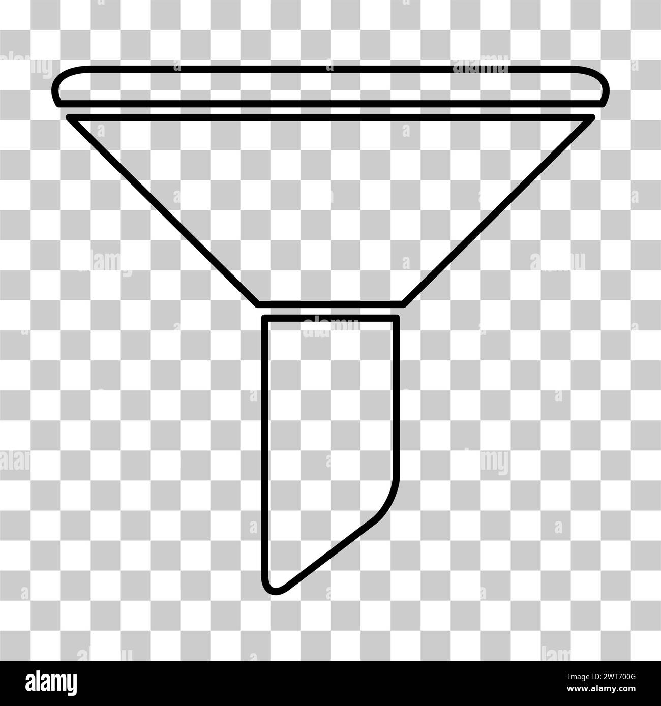 Filter button web shape icon, flat filtering symbol, funnel sign vector ...