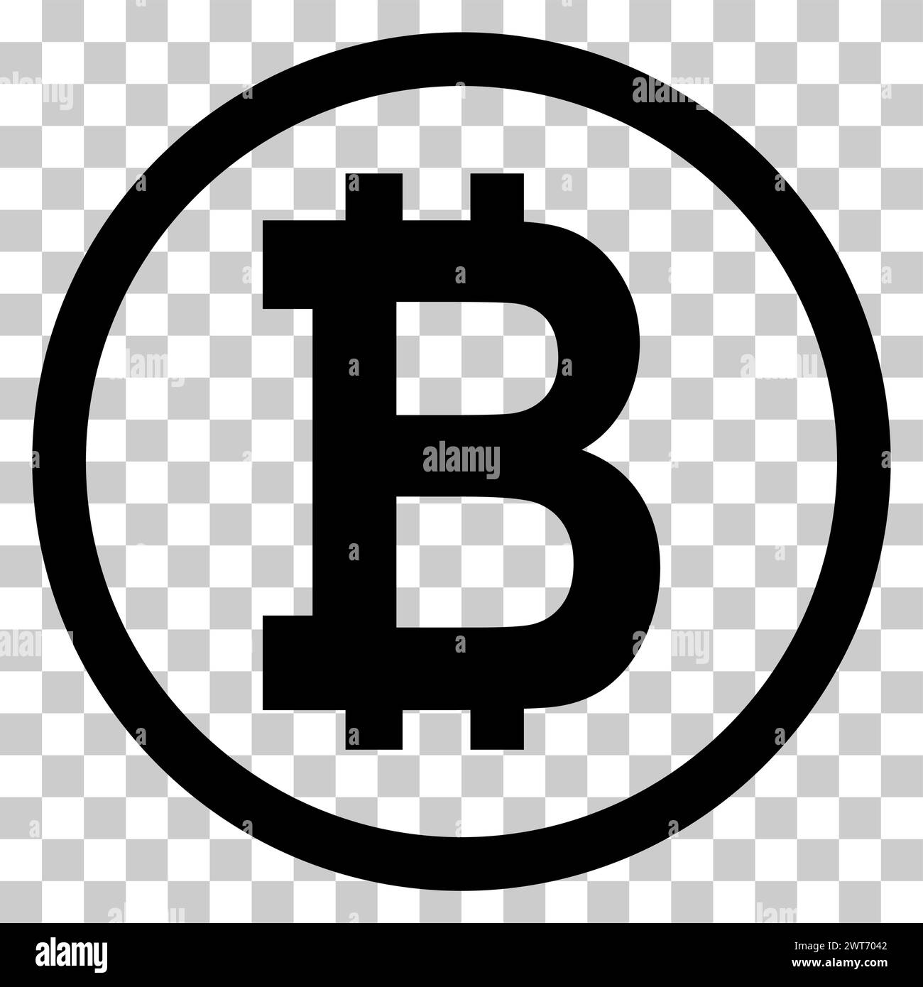 Bitcoin web coin, internet electronic crypto design symbol, digital pay ...