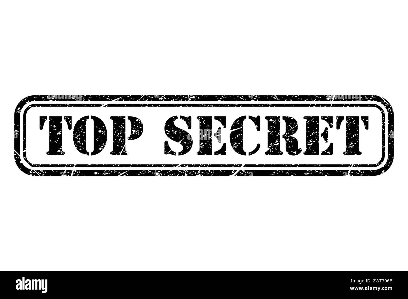 Top secret stamp symbol, label sticker sign button, text banner vector ...