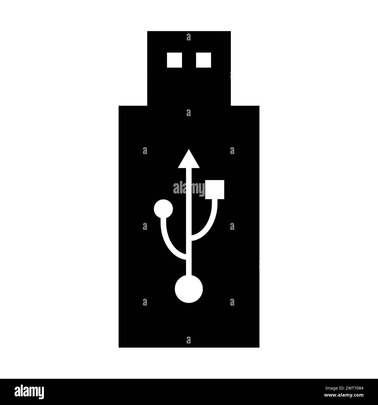 USB icon technology, connect device sign, electronic portable symbol ...