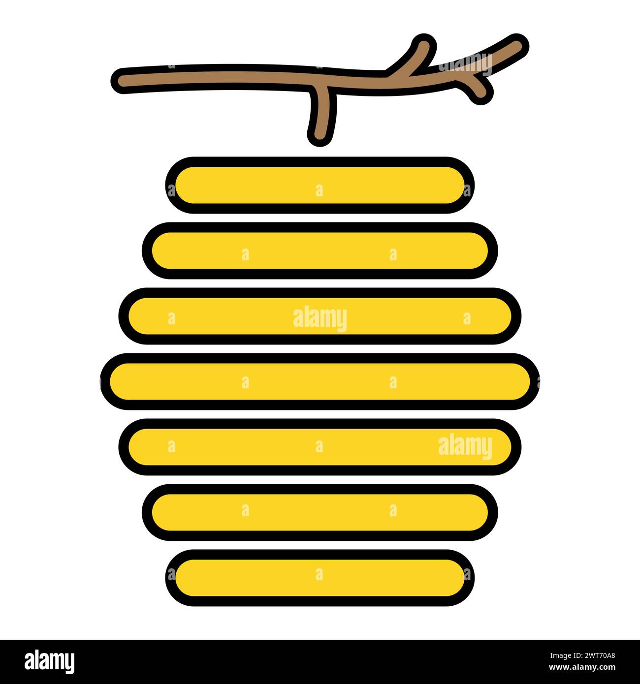 Hive natural icon, bee web flat habitat sign, graphic vector ...