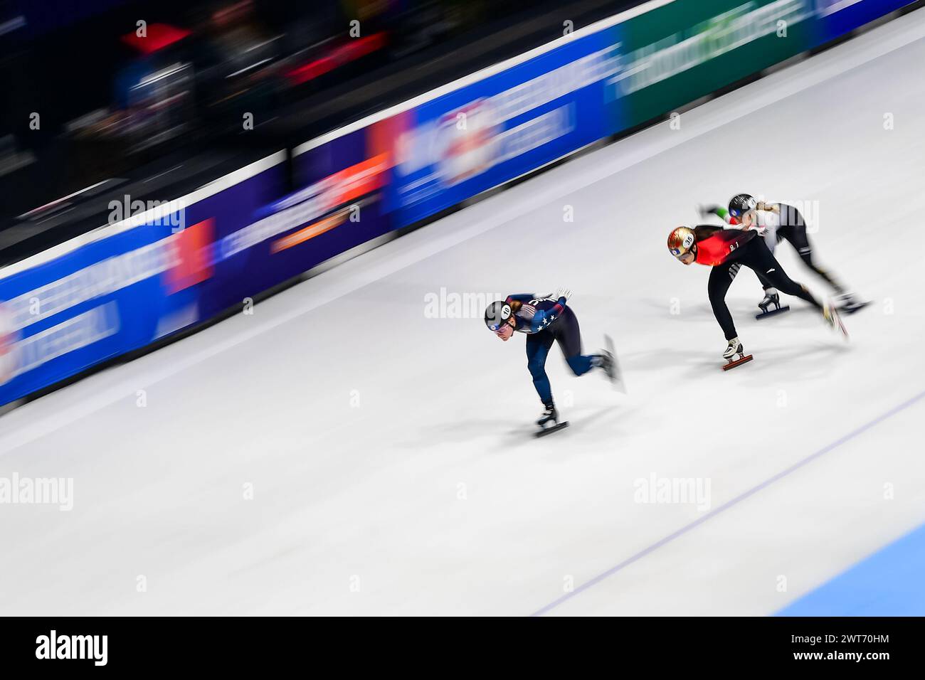 STODDARD Corinne USA leads TIKHONOVA Olga KAZ competing on day 1 during ...