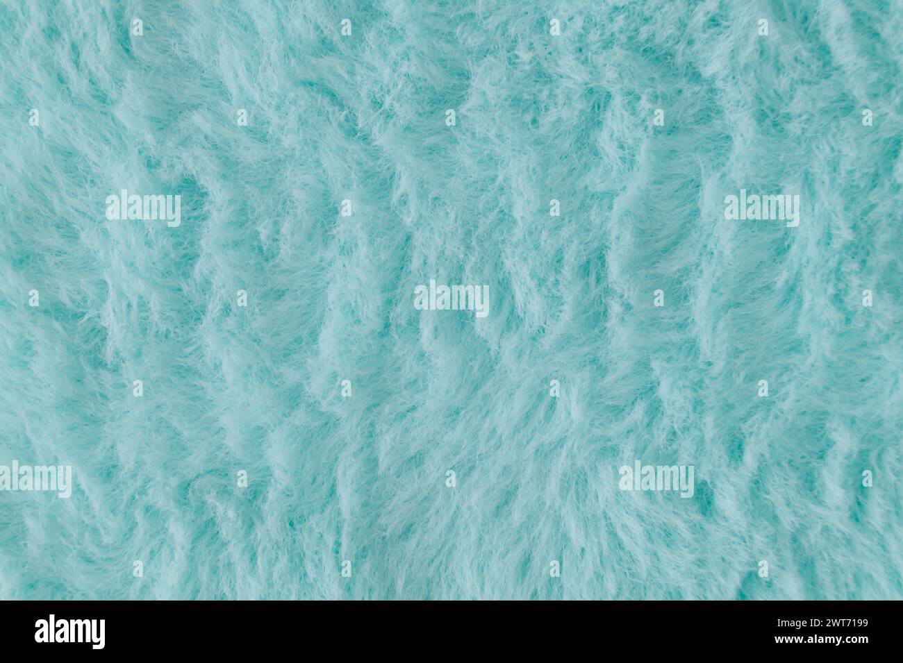 Light blue faux fur background. Close up surface wool texture. Minimal ...