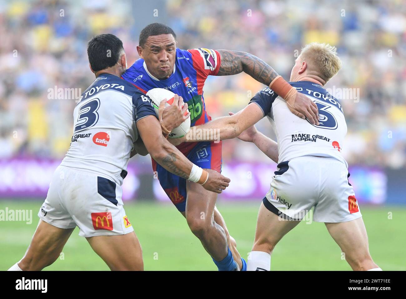 Townsville, Australia. 16th Mar, 2024. Tyson Frizell of the Knights ...