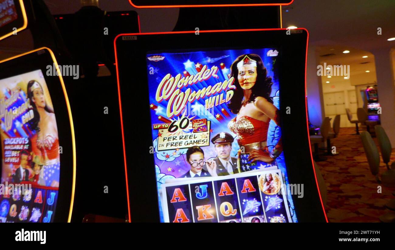 Las Vegas, Nevada, USA 7th March 2024 Lynda Carter Wonder Woman Slot ...