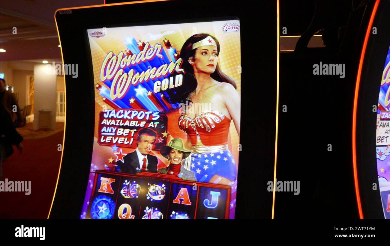 Las Vegas, Nevada, USA 7th March 2024 Lynda Carter Wonder Woman Slot ...