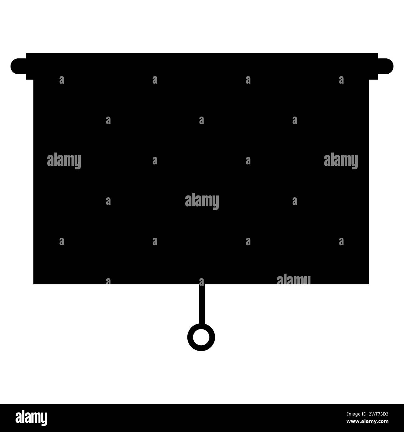 Window sun blind cloth icon. Blind fabric roller sign. flat style Stock ...