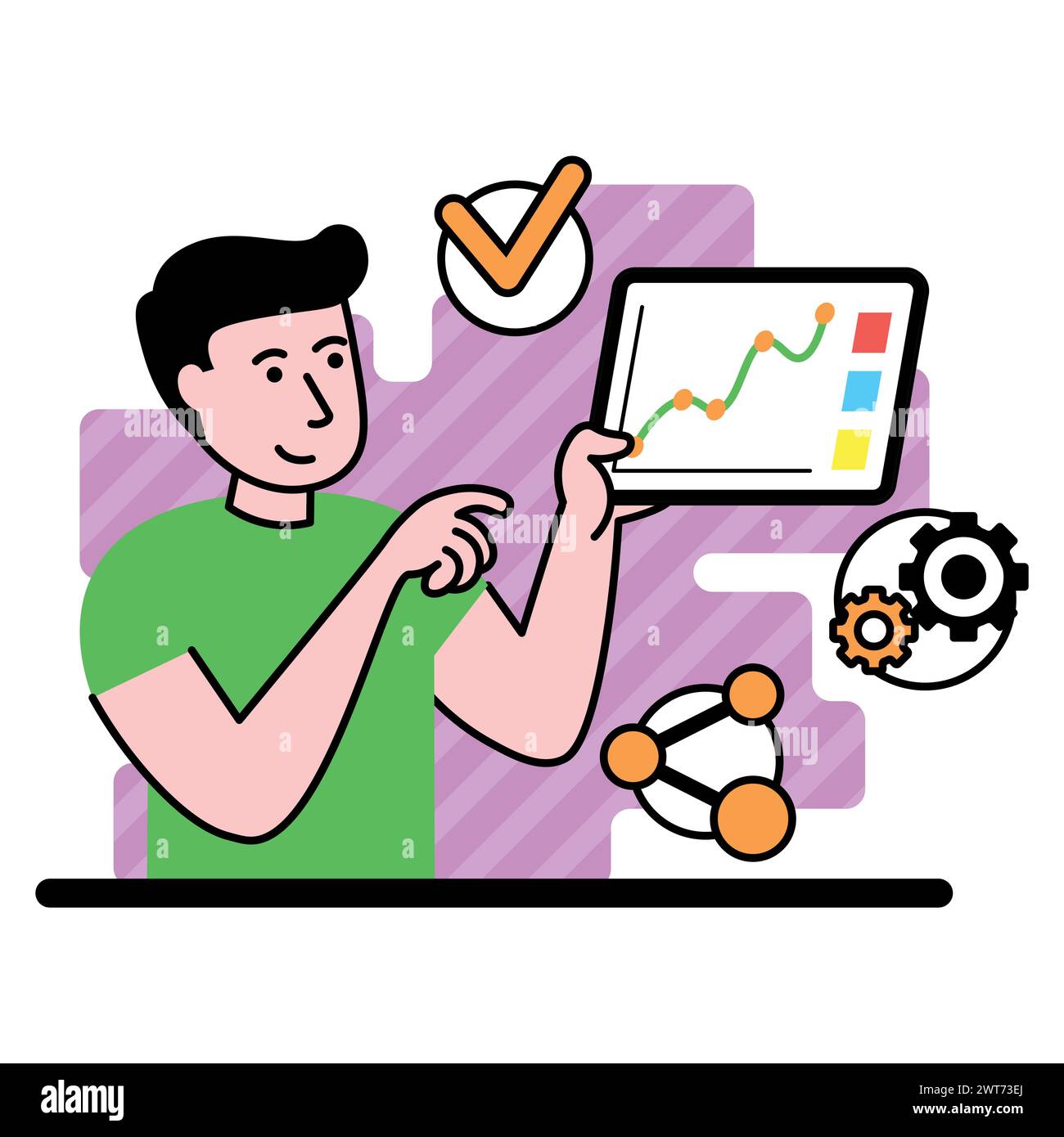 Crowd people demonstrating Stock Vector Images - Alamy