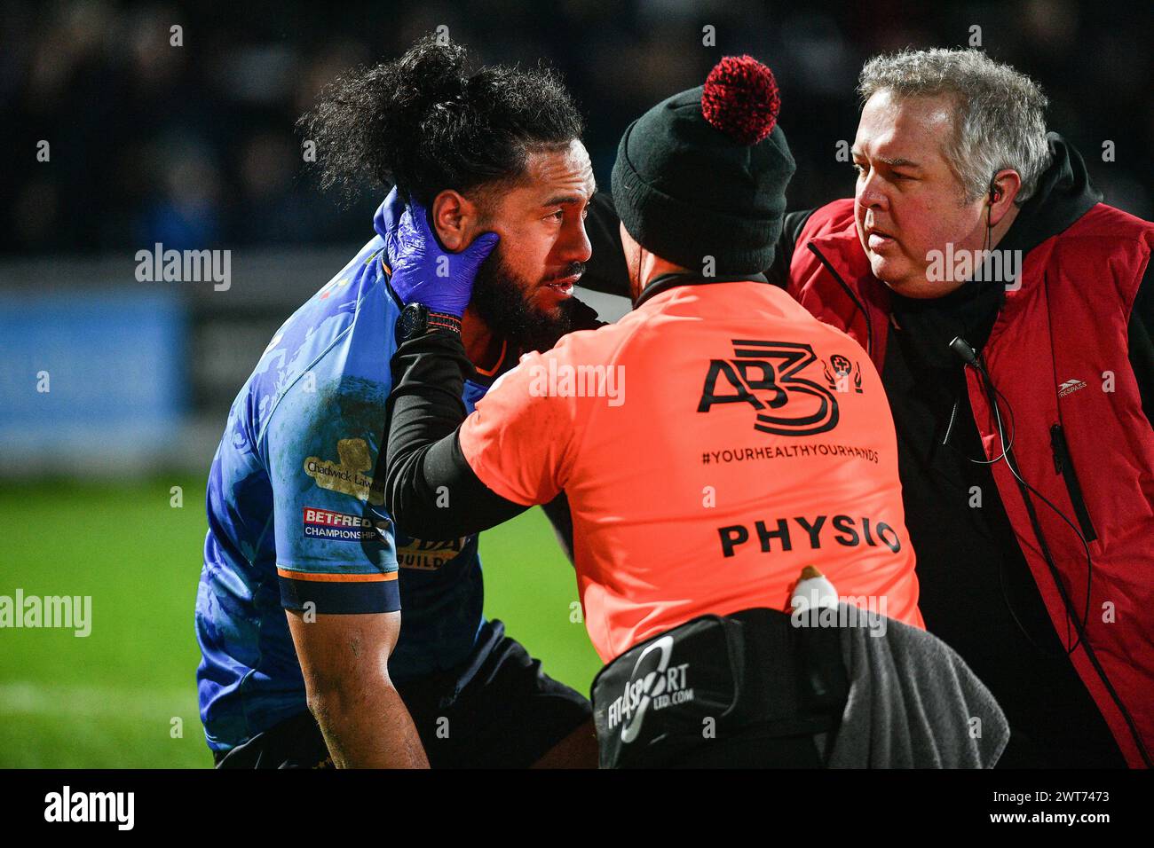 Wakefield, England - 15th March 2024 Jorge Taufua of Bradford Bulls HIA ...