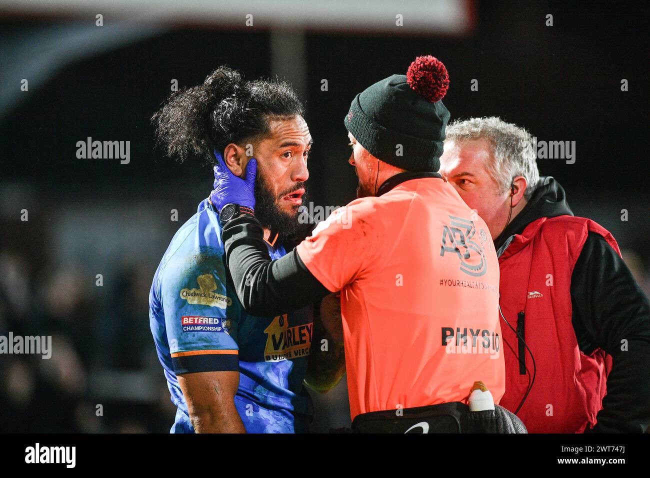 Wakefield, England - 15th March 2024 Jorge Taufua of Bradford Bulls HIA ...