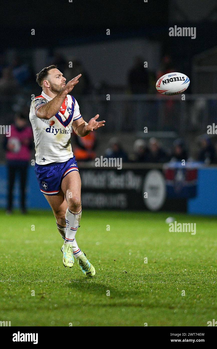 Wakefield, England - 15th March 2024 Wakefield Trinity's Luke Gale ...