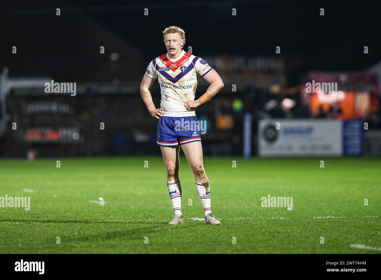 Wakefield, England - 15th March 2024 Wakefield Trinity's Lachlan ...