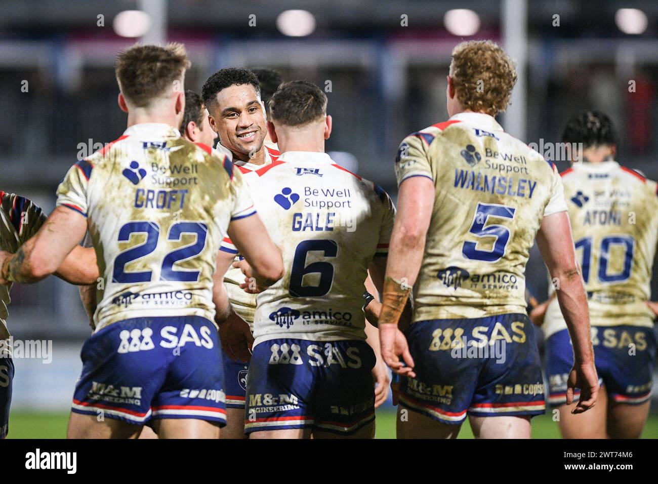 Wakefield, England - 15th March 2024 Wakefield Trinity's Derrell ...