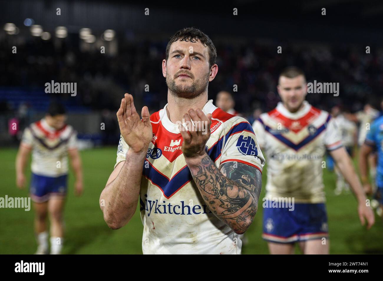Wakefield, England - 15th March 2024 Wakefield Trinity's Jay Pitts ...