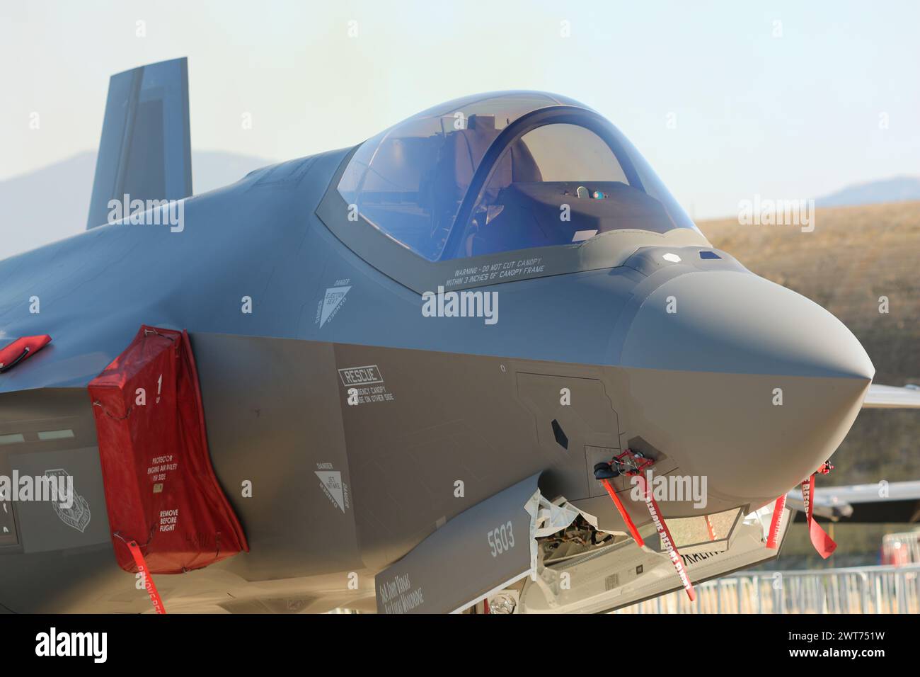 F-35 static display, Tanagra airshow, Athens Greece. 3 rd September ...