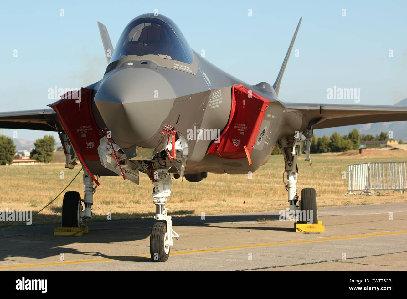 F-35 static display, Tanagra airshow, Athens Greece. 3 rd September ...