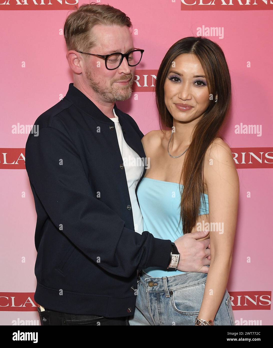 Los Angeles, USA. 15th Mar, 2024. (L-R) Macaulay Culkin and Brenda Song ...