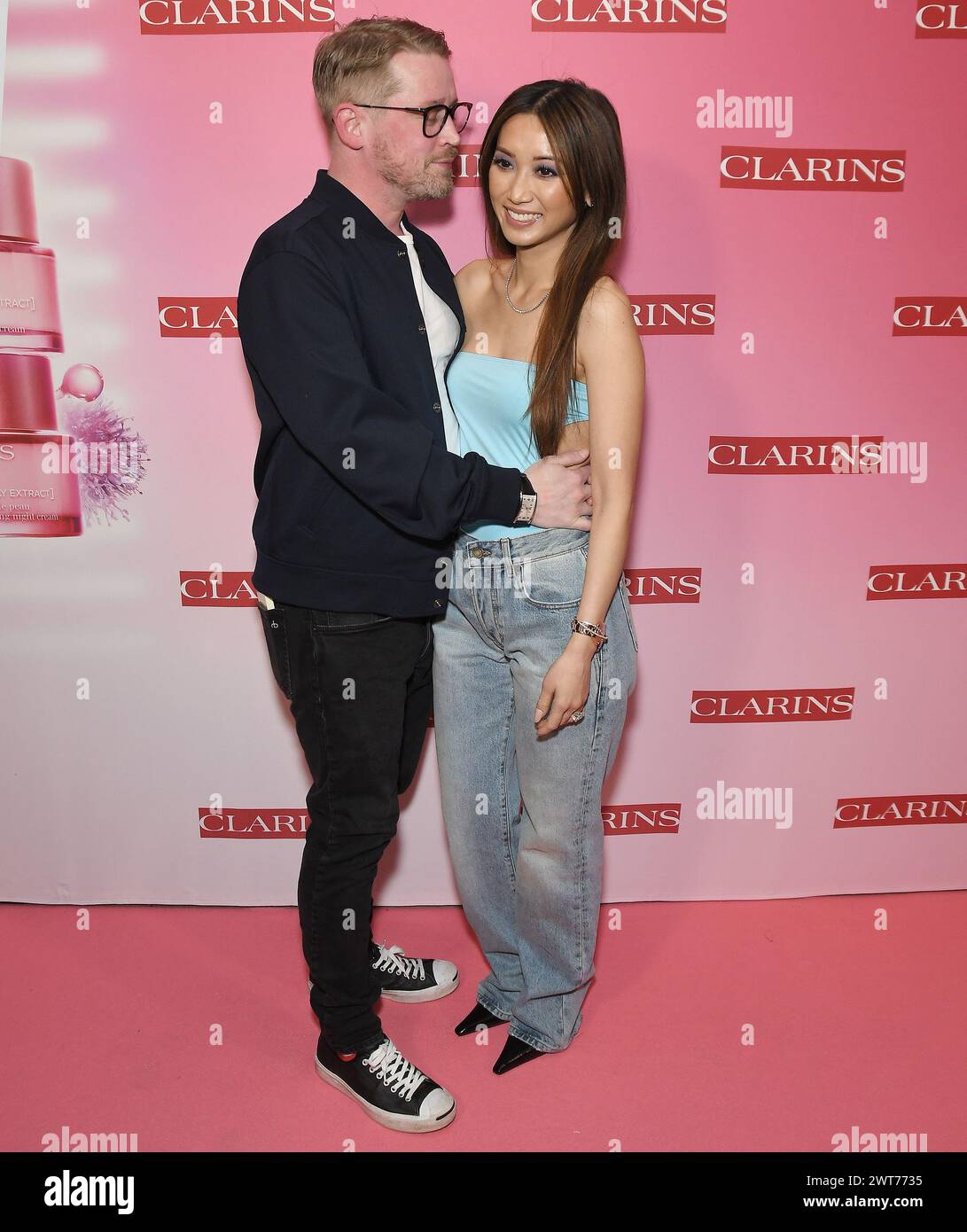 Los Angeles, USA. 15th Mar, 2024. (L-R) Macaulay Culkin and Brenda Song ...