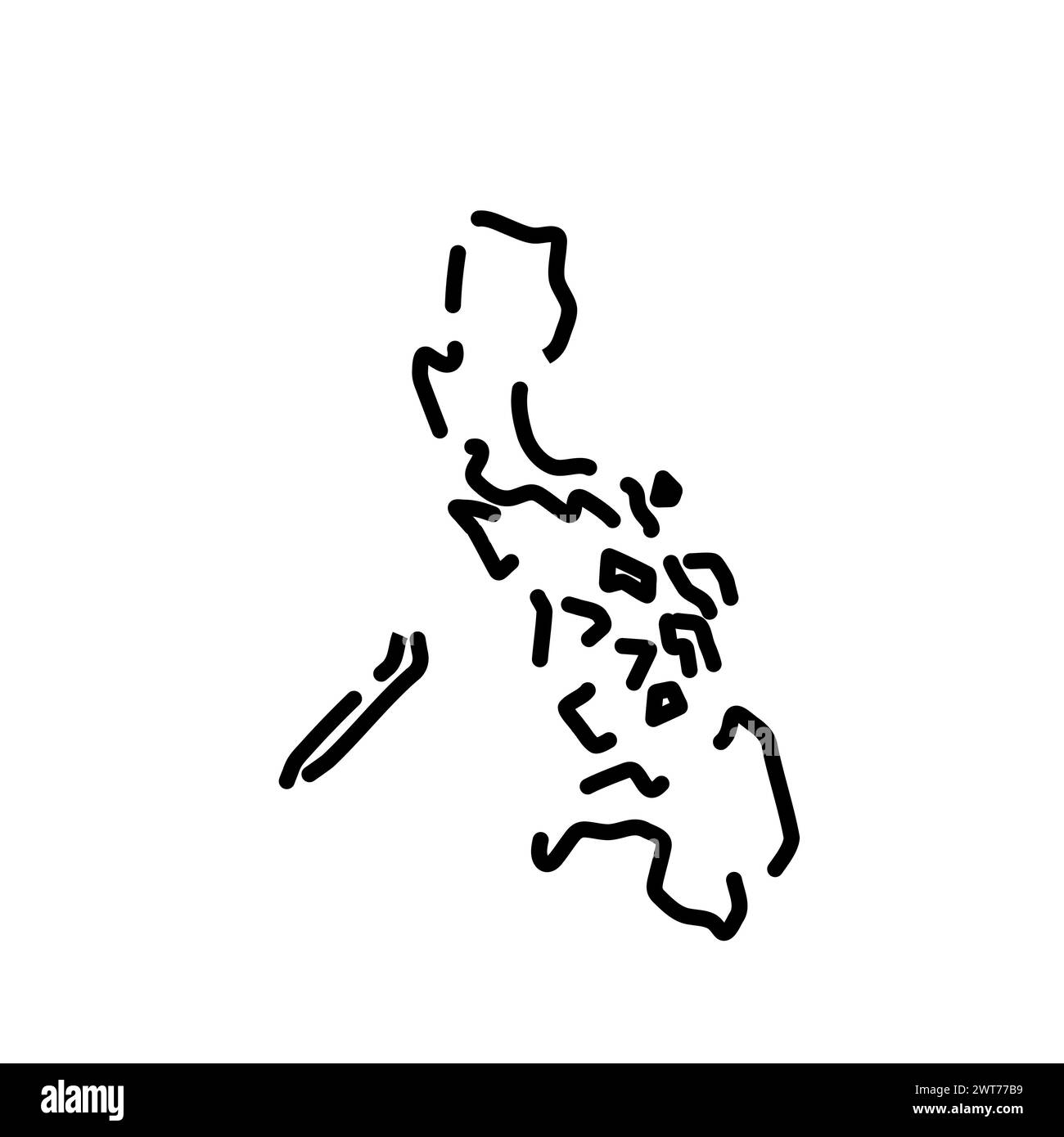 Map of manila Black and White Stock Photos & Images - Alamy