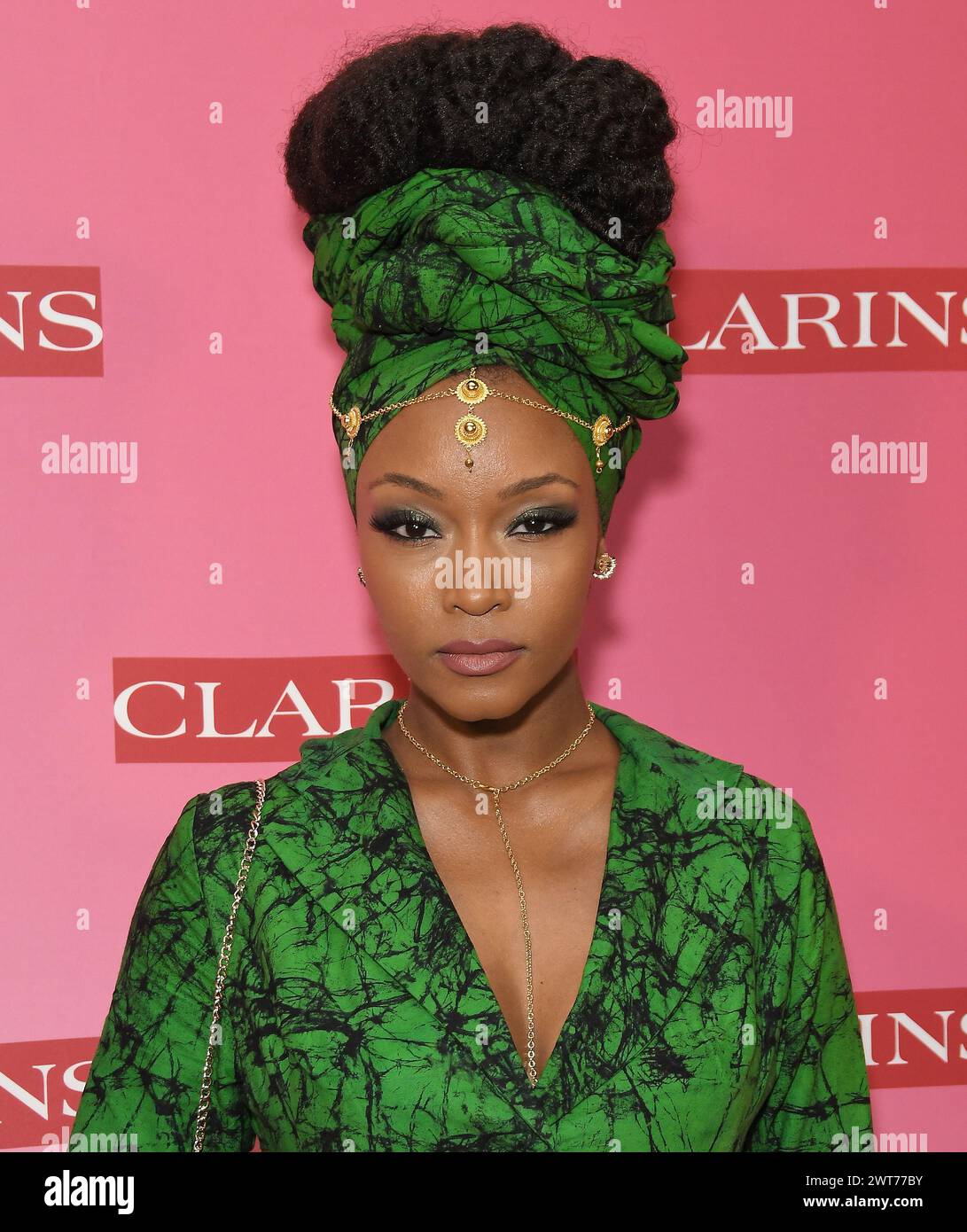 Los Angeles, USA. 15th Mar, 2024. Yaya DaCosta arrives at the CLARINS ...