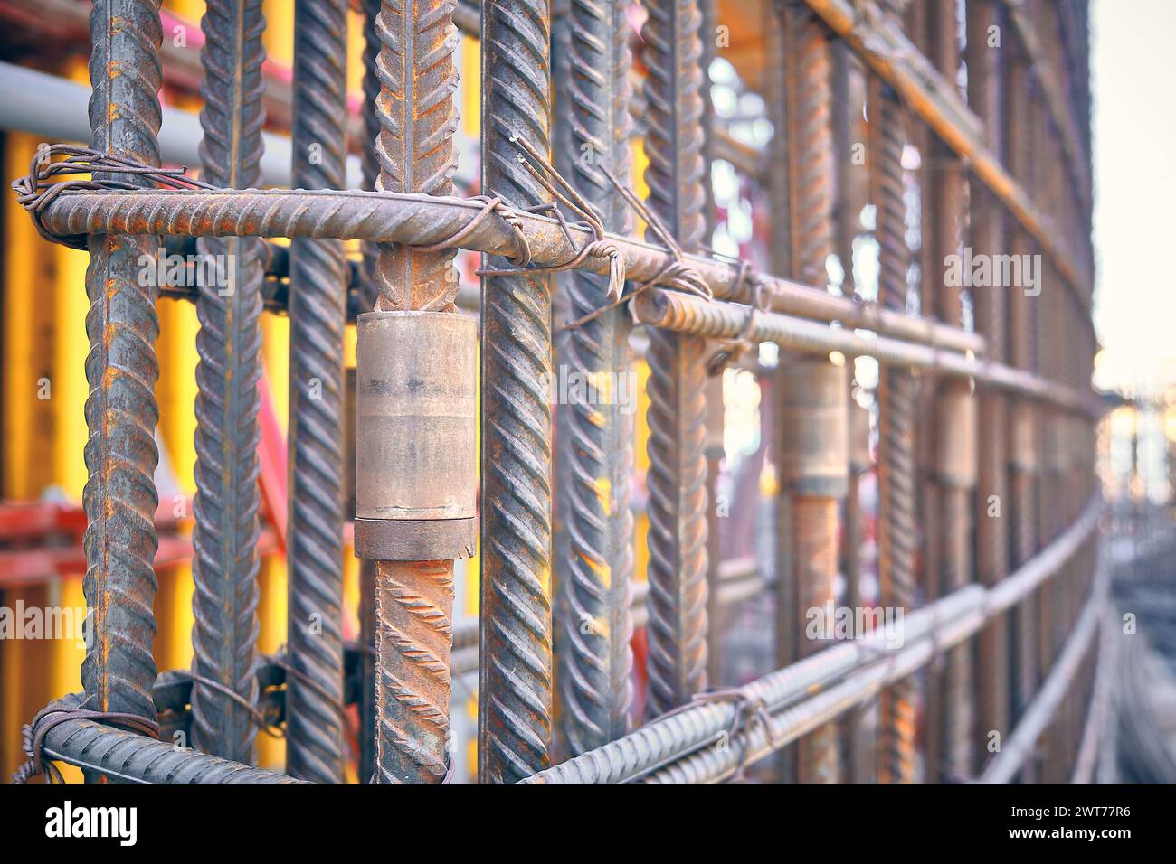 Metal framework of reinforced concrete wall Stock Photo - Alamy