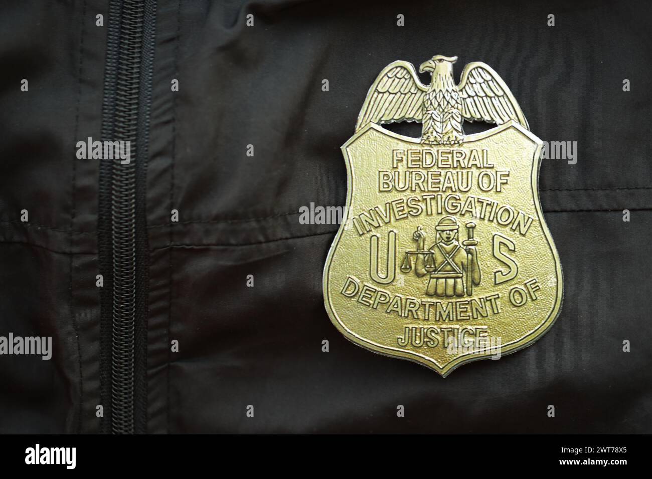 KYIV, UKRAINE - MARCH 9, 2024 US FBI Federal Bureau of Investigation ...