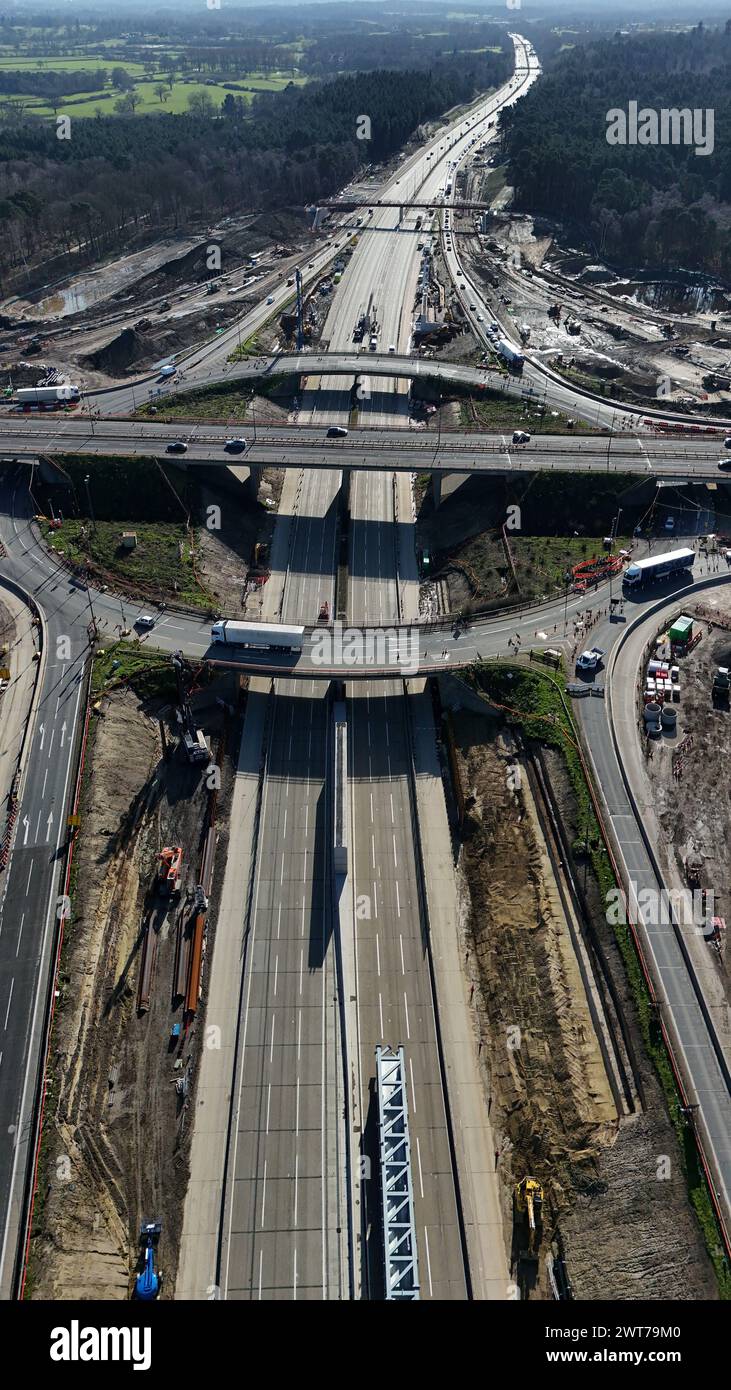 Traffic being diverted upon reaching Junction 10 of the M25 between, in ...