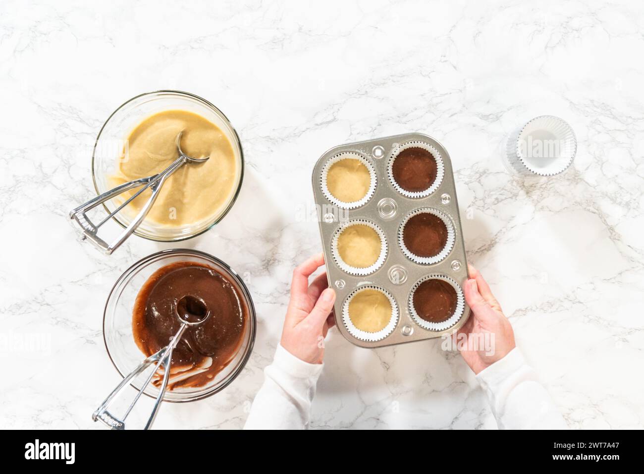 Creating Extravagant Cupcakes for Birthday Celebration Stock Photo - Alamy