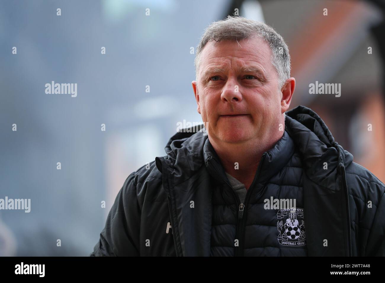Mark Robins manager of Coventry City arrives ahead of the Emirates FA ...