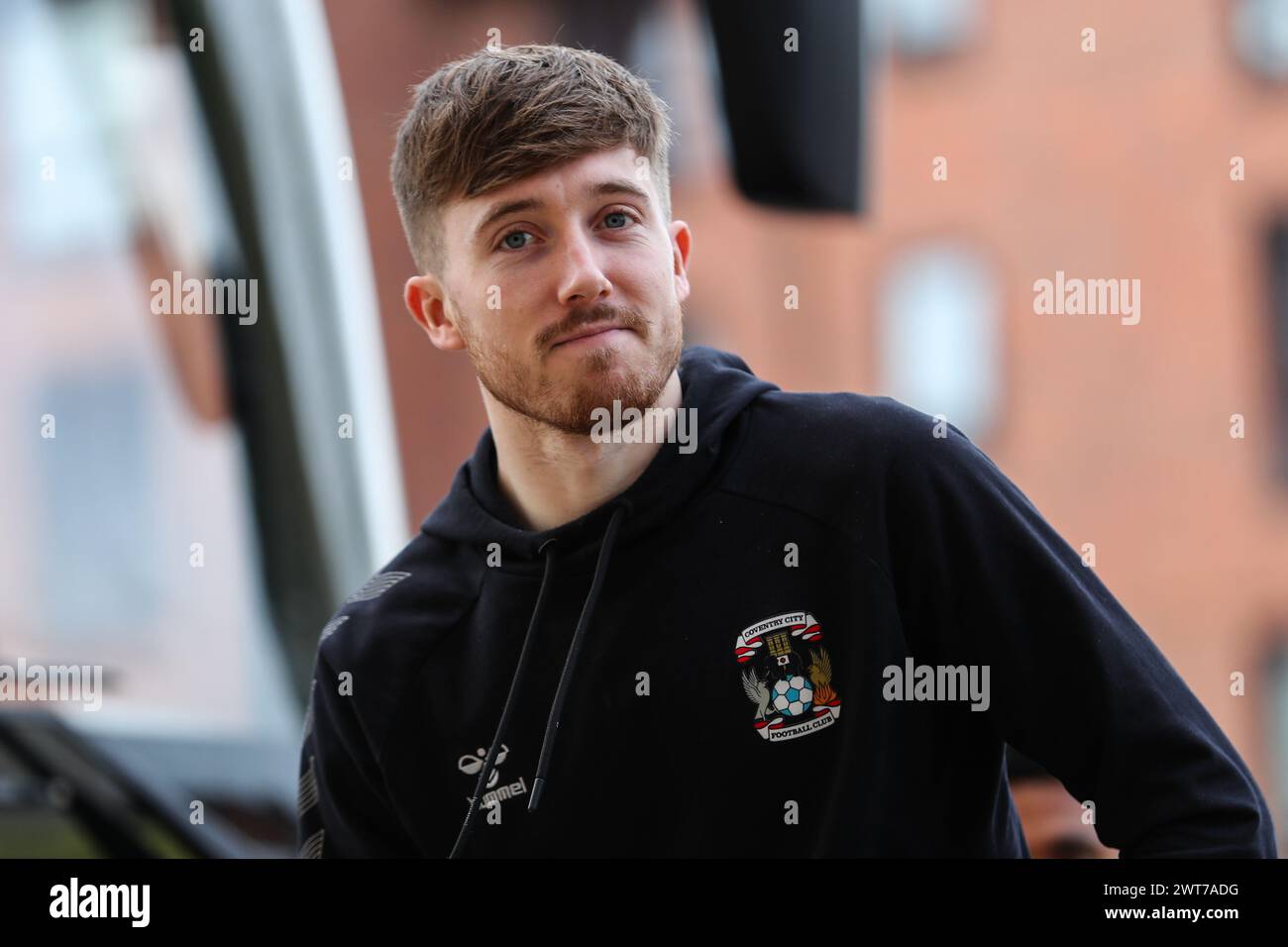Josh Eccles of Coventry City arrives ahead of the Emirates FA Cup ...
