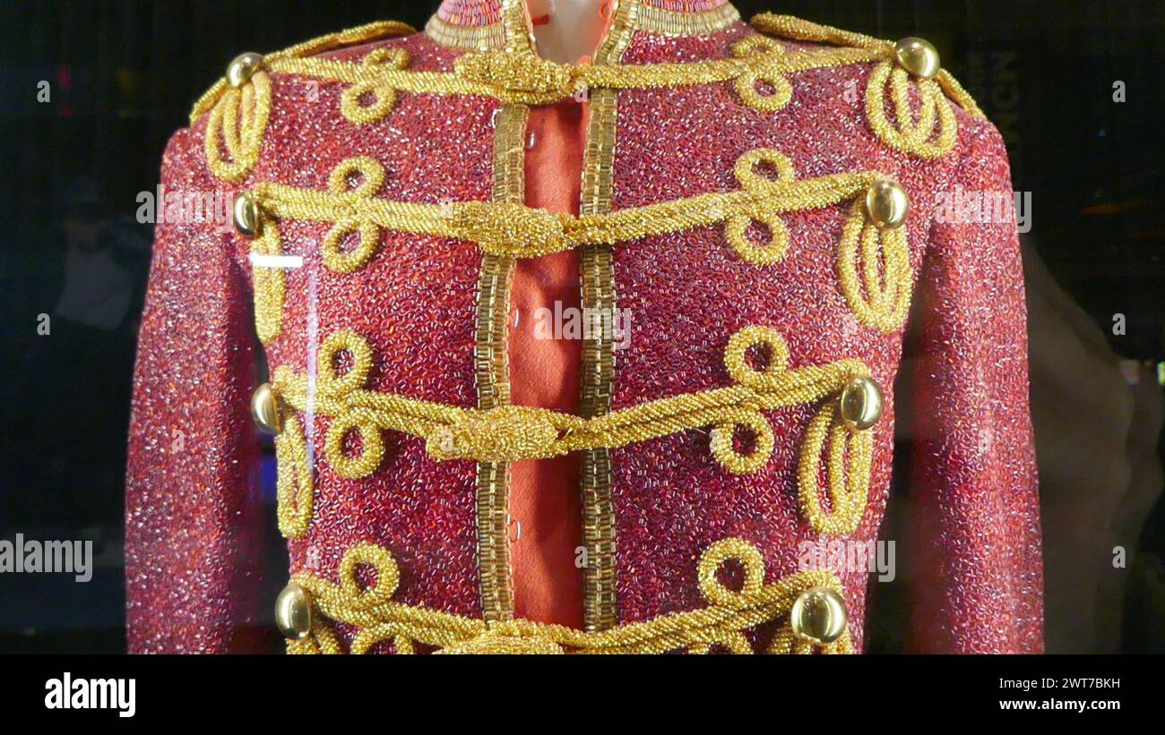 Las Vegas, Nevada, USA 7th March 2024 Michael Jackson Jacket on display ...