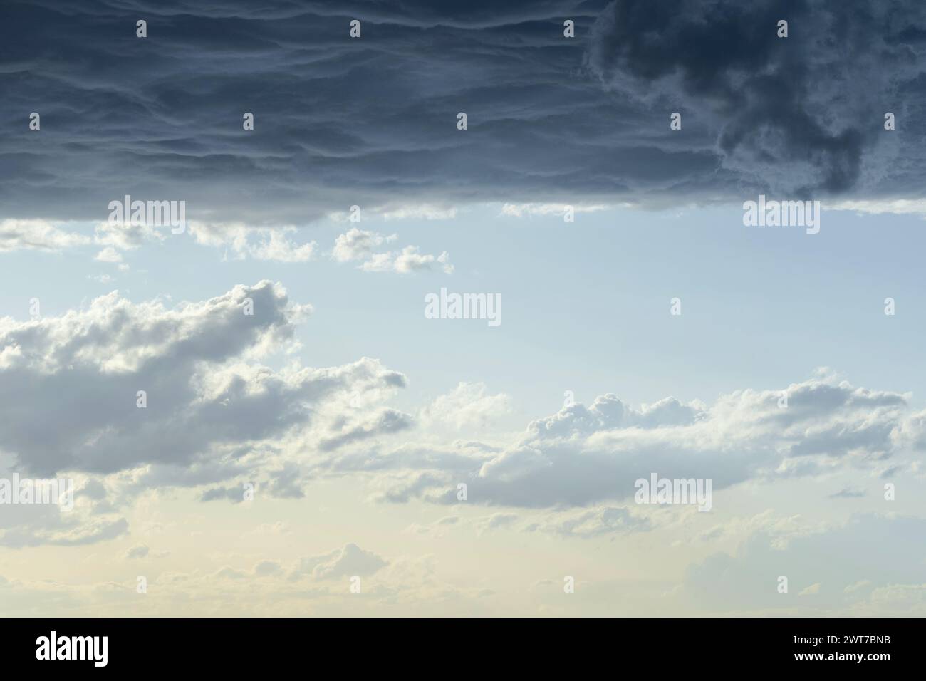 Beautiful blue sky background with white cloud. Abstract nature ...