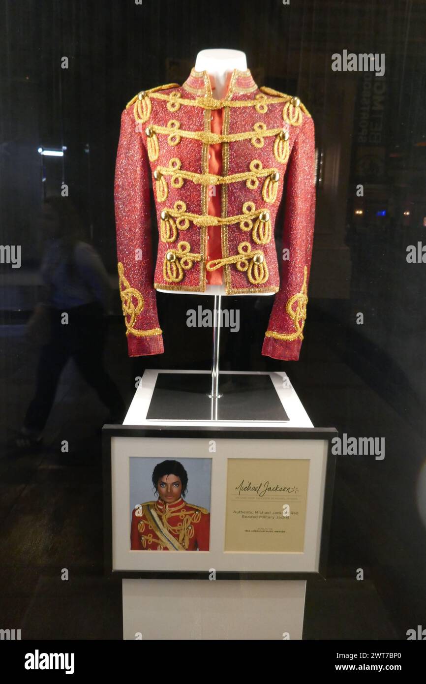 Las Vegas, Nevada, USA 7th March 2024 Michael Jackson Jacket on display ...
