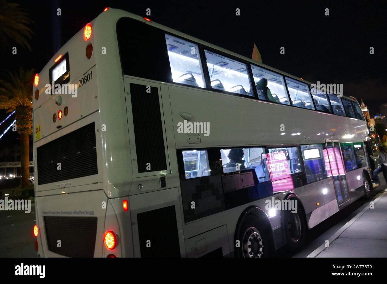 Las Vegas, Nevada, USA 7th March 2024 Deuce Bus at Mandalay Bay Hotel ...