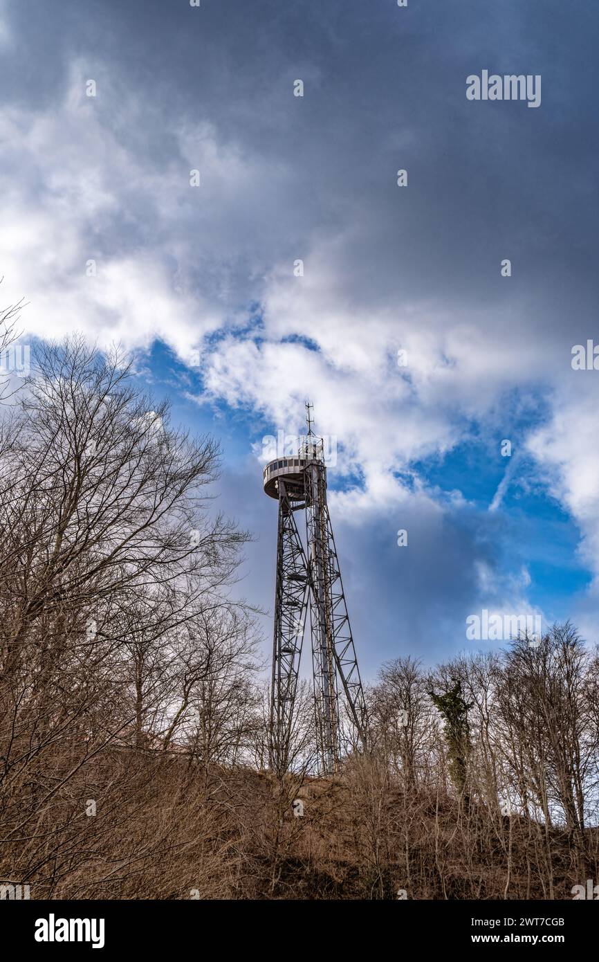 Aalborg tower, old steeltower in the city, Denmark Stock Photo - Alamy