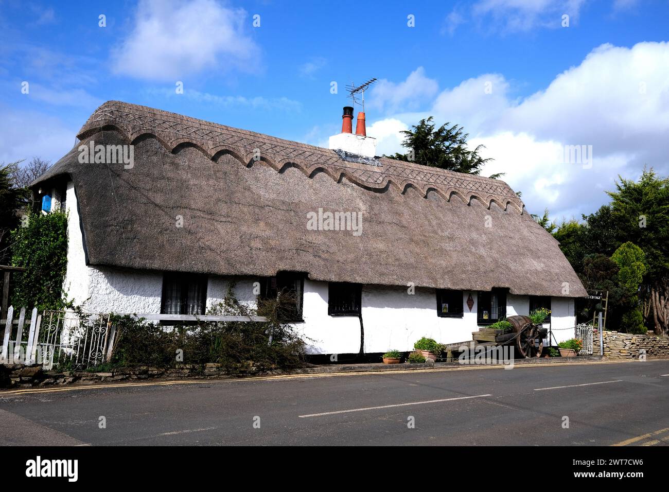st marys cottage with a thatched roof is a historic building in ...