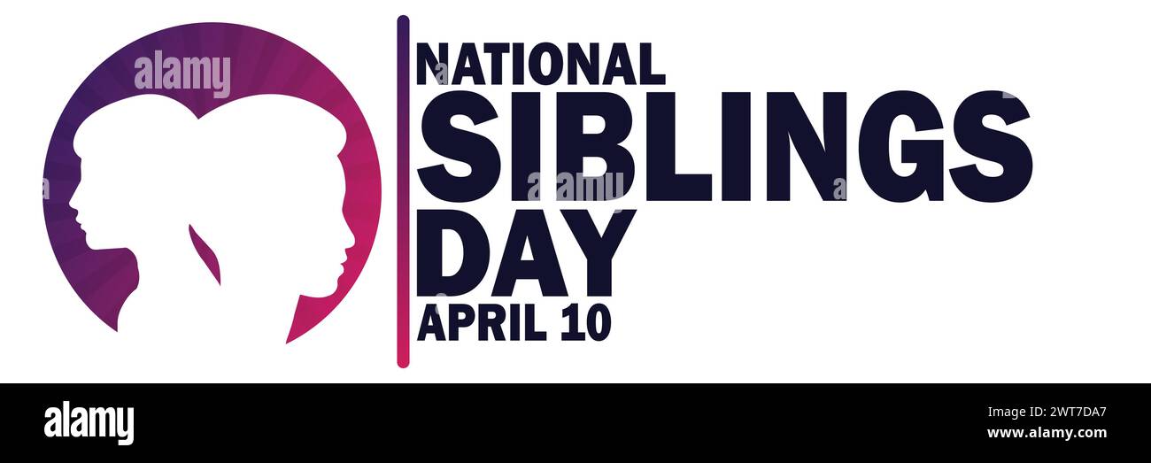 Siblings day background Stock Vector Images - Alamy