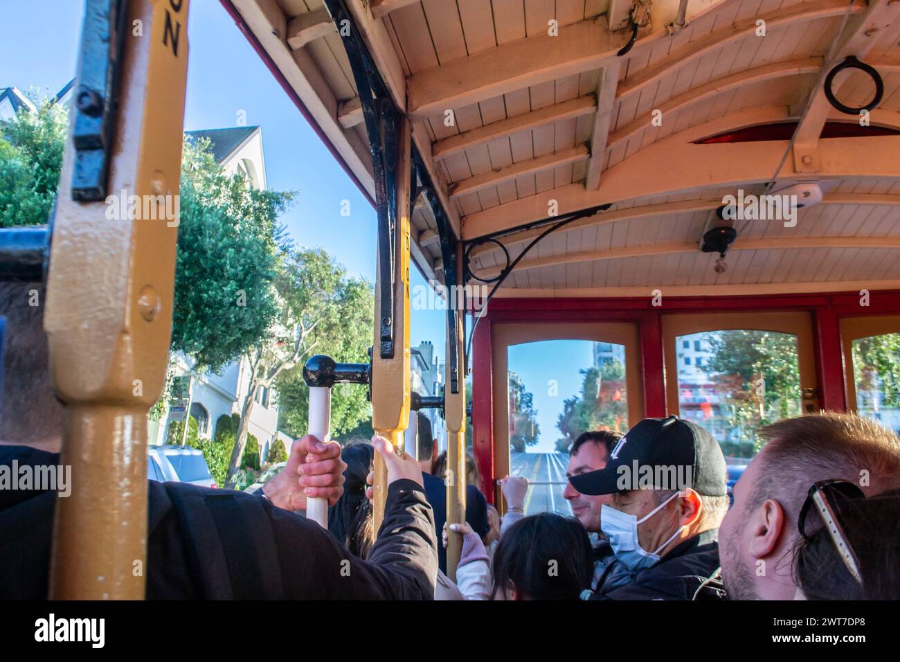 SAN FRANCISCO, CALIFORNIA, UNITED STATES - 31 October 2022: Riding on a ...